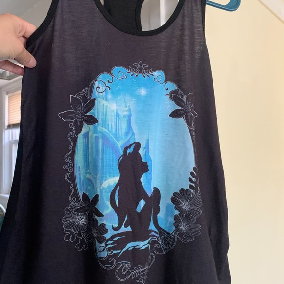 Disney | Tops | Ariel Silhouette Tank Top Xs | Poshmark